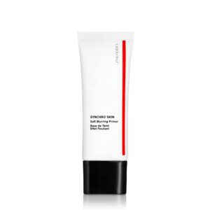 shiseido synchro skin soft blurring primer - conceals visible pores, controls oil & instantly blurs imperfections - 8-hour hydration - water based & non-comedogenic