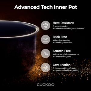 CUCKOO CR-0675F | 6-Cup (Uncooked) Micom Rice Cooker | 13 Menu Options: Quinoa, Oatmeal, Brown Rice & More, Touch-Screen, Nonstick Inner Pot | White