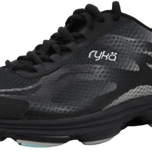 Ryka Women's Devotion Plus 2 Walking Shoe, Black/Grey, 7 M US