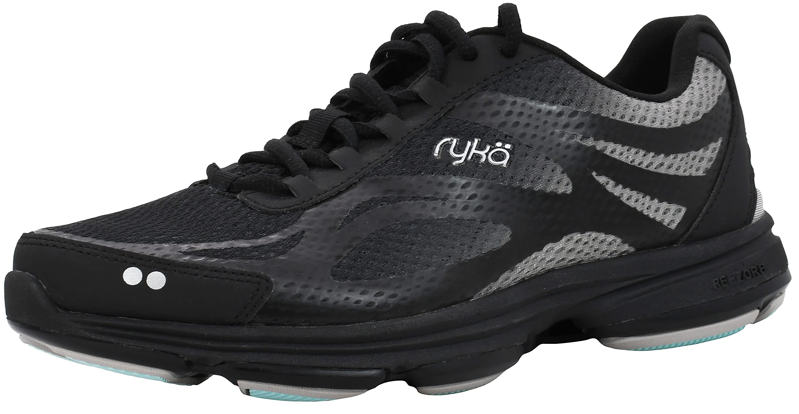 Ryka Women's Devotion Plus 2 Walking Shoe, Black/Grey, 7 M US