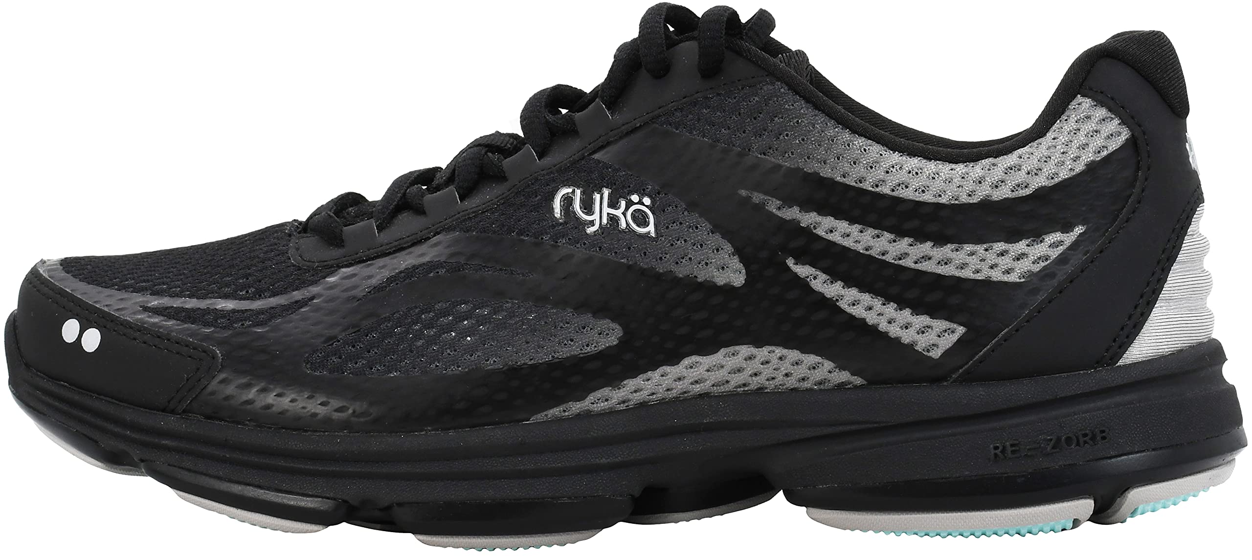 Ryka Women's Devotion Plus 2 Walking Shoe, Black/Grey, 7 M US