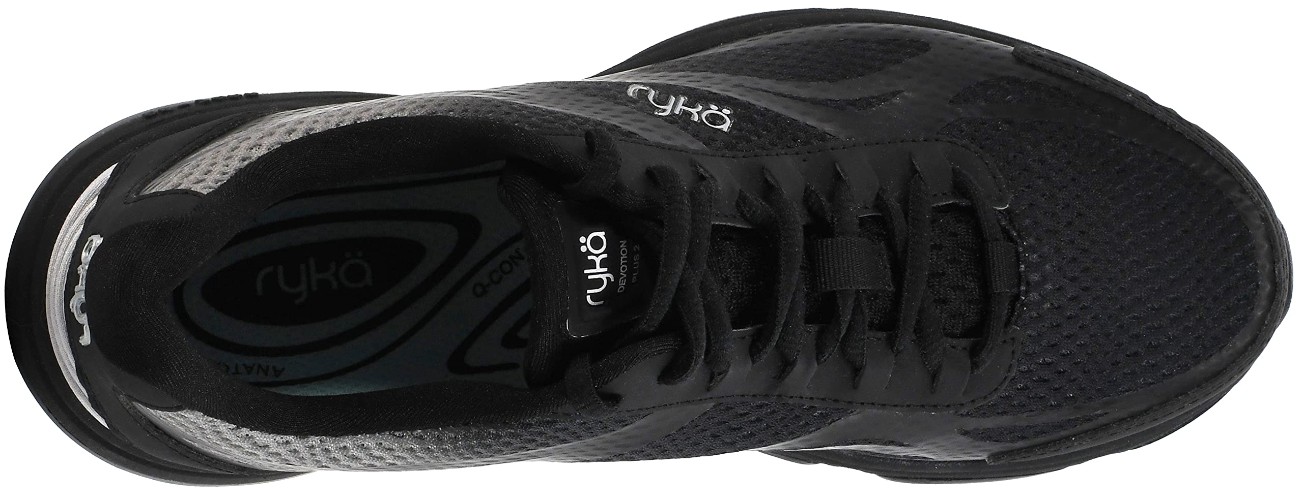 Ryka Women's Devotion Plus 2 Walking Shoe, Black/Grey, 7 M US