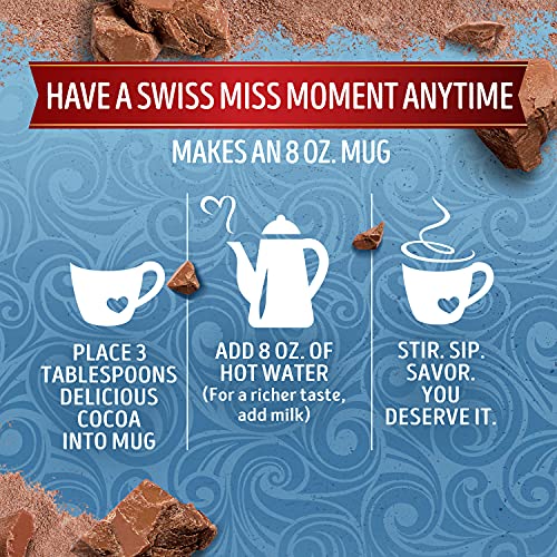 Swiss Miss Milk Chocolate Flavored Hot Cocoa Mix, 22.23 OZ Canister