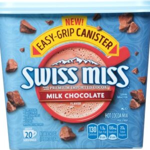 Swiss Miss Milk Chocolate Flavored Hot Cocoa Mix, 22.23 OZ Canister