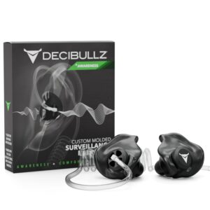 decibullz - custom molded security radio adapters, thermo-fit earpieces designed for clear acoustic tube radios (awareness)