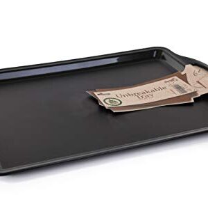 Mintra Home Durable Serving Tray (1pk, Black)