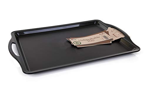 Mintra Home Durable Serving Tray (1pk, Black)