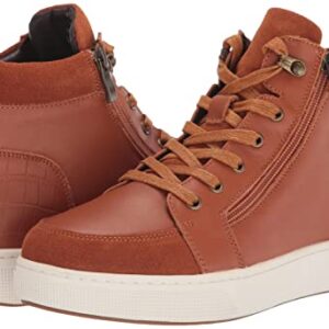 Propét Womens Kasia Sneaker, Tan, 9 Wide US