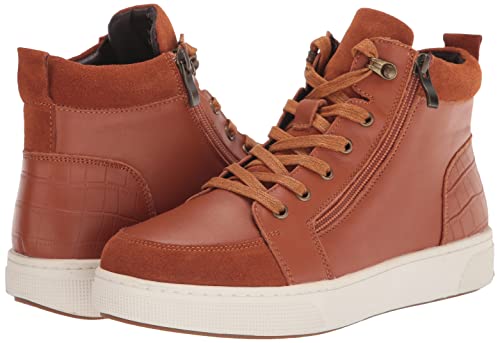 Propét Womens Kasia Sneaker, Tan, 9 Wide US