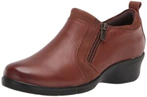 propét women's wendy dress shoes, chestnut, 9 x-wide us