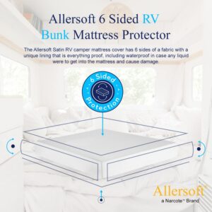 RV 6 Sided Zippered Mattress Protector with Secure Locking Zipper for 30x80 Split Queen. Creates a Natural Seal Around Your Mattress from Dust, Pet Dander, Pollen, Liquids & More. Oeko-Tex Certified