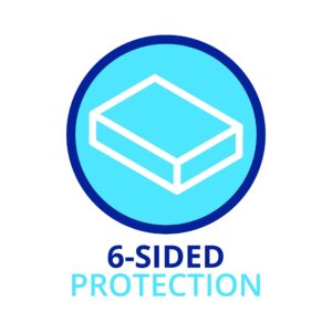 RV 6 Sided Zippered Mattress Protector with Secure Locking Zipper for 30x80 Split Queen. Creates a Natural Seal Around Your Mattress from Dust, Pet Dander, Pollen, Liquids & More. Oeko-Tex Certified