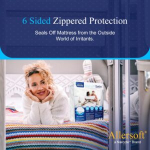 RV 6 Sided Zippered Mattress Protector with Secure Locking Zipper for 30x80 Split Queen. Creates a Natural Seal Around Your Mattress from Dust, Pet Dander, Pollen, Liquids & More. Oeko-Tex Certified