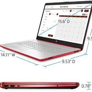 HP Pavilion 15.6" HD Laptop Computer, Intel Pentium Processor, 8GB RAM, 128GB SSD, Webcam, USB-C, HDMI, Ethernet RJ-45, WiFi, Includes 1-Year Microsoft 365, Windows 11 S, Scarlet Red, TiTac Card