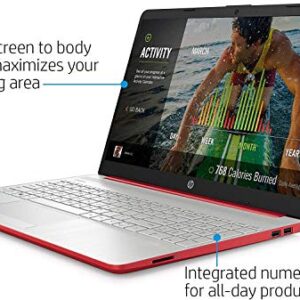 HP Pavilion 15.6" HD Laptop Computer, Intel Pentium Processor, 8GB RAM, 128GB SSD, Webcam, USB-C, HDMI, Ethernet RJ-45, WiFi, Includes 1-Year Microsoft 365, Windows 11 S, Scarlet Red, TiTac Card