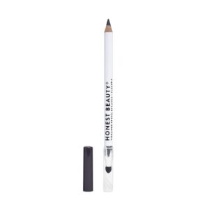 honest beauty vibeliner pencil eyeliner | electric (matte plum) | with jojoba oil, meadowfoam oil, & macadamia nut oil | with built-in smudger | .038 oz