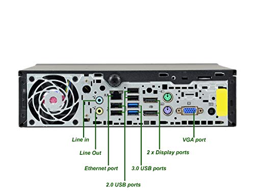 HP 800 G1 Ultra Small USFF Desktop Computer Tower, Intel Core i5 3.2GHz Processor, 8GB Ram, 240GB SSD, 500GB Hard Drive,WiFi & Bluetooth, New 19 Inch Monitor, Windows 10 Pro (Renewed)