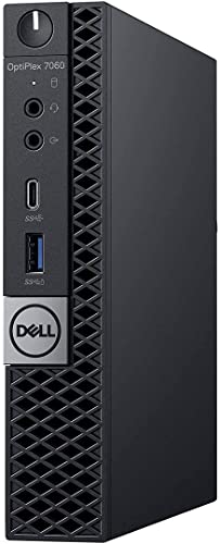 Dell Optiplex 7060 Micro MFF Desktop PC Intel i7-8700T 6-Cores 2.40GHz 16GB DDR4 New 256GB M.2 NVMe SSD WiFi BT HDMI New Dell KB & Mouse Windows 10 Pro (Renewed)