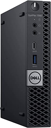 Dell Optiplex 7060 Micro MFF Desktop PC Intel i7-8700T 6-Cores 2.40GHz 16GB DDR4 New 256GB M.2 NVMe SSD WiFi BT HDMI New Dell KB & Mouse Windows 10 Pro (Renewed)