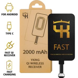 Fast Qi Wireless Charging Adapter Type C for Samsung Galaxy A02s A10e A11 A12 A13 A20 A21 A21s A23 A31 A32 A33 A41 A42-2000ma Qi Charging Receiver - USB-c Wireless Charging Adapter