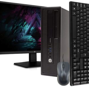 HP 600 G1 SFF Computer Desktop PC, Intel Core i7 3.1GHz, 16GB Ram, 120GB M.2 SSD, 2TB HDD, New 23.8" FHD Monitor, Keyboard and Mouse, Wi-Fi/Bluetooth, Win 10 Pro (Renewed)