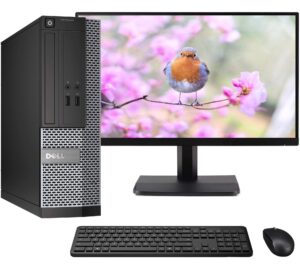 dell optiplex 3020 sff puter desktop pc, intel core i5 processor, 8gb ram, 500 gb hard drive, win 10 pro (renewed) black s-(12 x 18 hes)