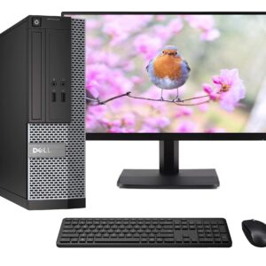 Dell OptiPlex 3020 SFF puter Desktop PC, Intel Core i5 Processor, 8GB Ram, 500 GB Hard Drive, Win 10 Pro (Renewed) black S-(12 x 18 hes)