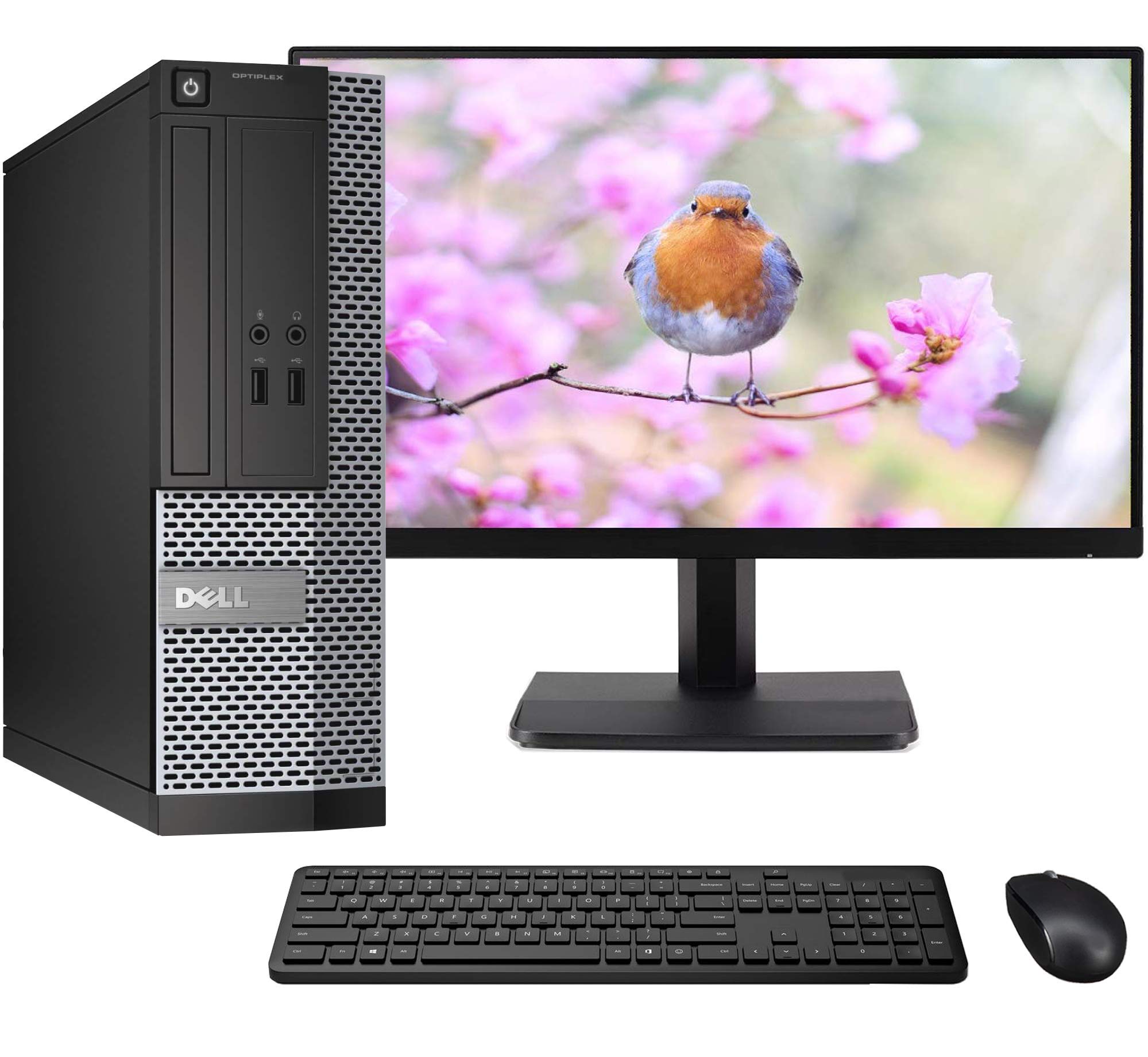 Dell OptiPlex 3020 SFF puter Desktop PC, Intel Core i5 Processor, 8GB Ram, 500 GB Hard Drive, Win 10 Pro (Renewed) black S-(12 x 18 hes)