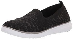 propét travel fit slip-on black/charcoal 9 x (2e)