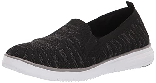 Propét Travel Fit Slip-On Black/Charcoal 9 X (2E)