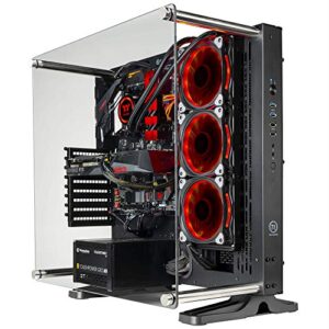 thermaltake shadow 360i liquid-cooled pc (amd ryzen 5 3600, rtx 3060 ti, 16gb rgb 3000mhz ddr4 toughram rgb memory, 1tb nvme m.2, wifi, win 10 home) gaming desktop computer p3bk-b450-s36-lcs