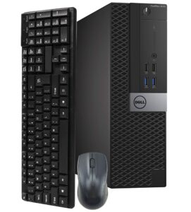 dell optiplex small form desktop computer, intel core i5 6500, 3.2ghz processor, 16gb ram, 500gb solid state drive,wireless keyboard & mouse, wi-fi | bluetooth, hdmi, win 10 pro (renewed)