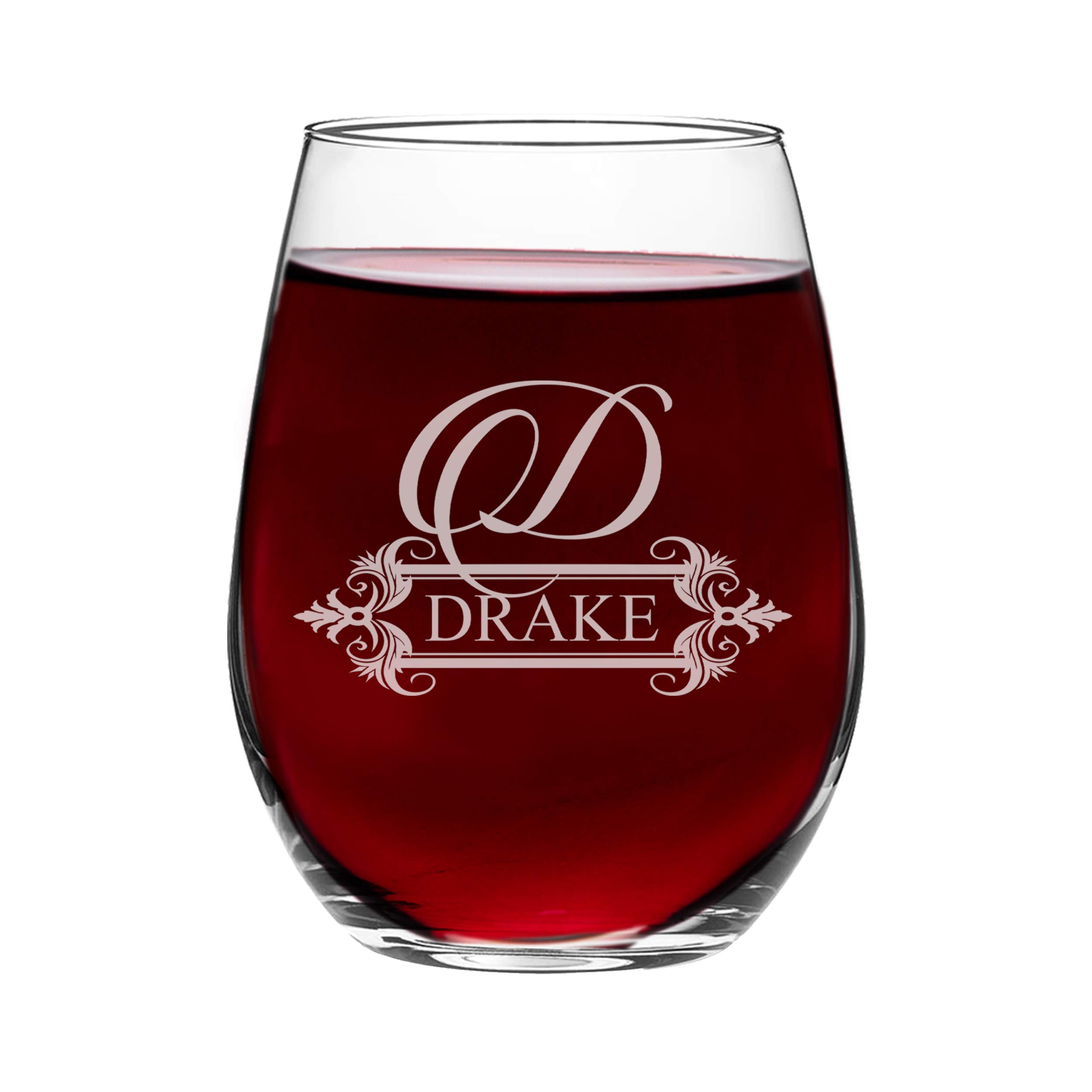 Custom Personalized 15oz Stemless Wine Glass - Customized With Any Name