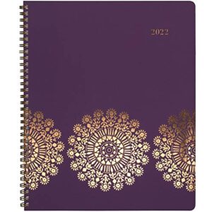 cambridge 2022 weekly & monthly appointment book & planner by cambridge, 8-1/2" x 11", large, sundance, purple (5051-905)