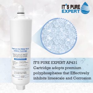 3 Pack AP431 Cartridge, Replacement for Aqua-Pure Whole House Scale Inhibition Inline Water System Helps Prevent Scale AP430SS - IT'S PURE EXPERT