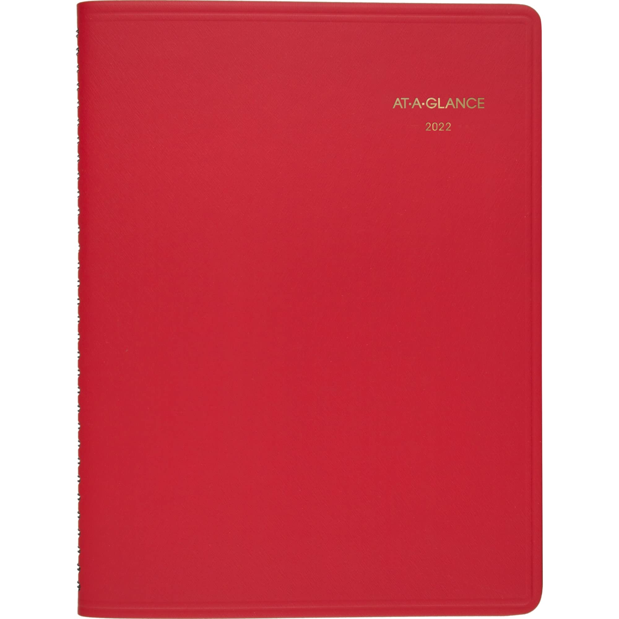 2022 Weekly Appointment Book & Planner by AT-A-GLANCE, 8-1/4" x 11", Large, Fashion Color, Red (7094013)