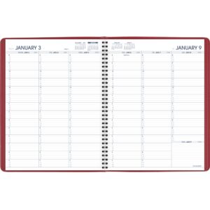 2022 Weekly Appointment Book & Planner by AT-A-GLANCE, 8-1/4" x 11", Large, Fashion Color, Red (7094013)