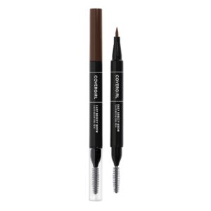 covergirl - easy breezy brow 24hr brow ink pen™, dual applicator, ultra-precise felt-tip, spoolie comb, water-resistant, lightweight, 100% cruelty-free