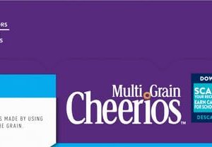 Multi Grain Cheerios Heart Healthy Cereal, 18 OZ Family Size Cereal Box