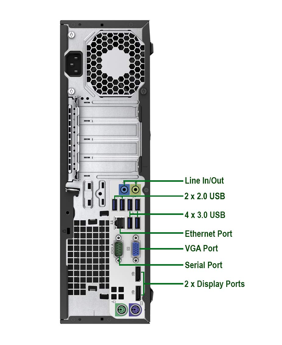 HP 600 G2 SFF Computer Desktop PC, Intel Core i5-6500 3.2GHz Processor, 16GB Ram, 512GB M.2 SSD,Wireless Keyboard & Mouse, Wifi | Bluetooth, HP 23.8 LCD Monitor, Windows 10 Pro (Renewed)