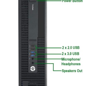 HP 600 G2 SFF Computer Desktop PC, Intel Core i5-6500 3.2GHz Processor, 16GB Ram, 512GB M.2 SSD,Wireless Keyboard & Mouse, Wifi | Bluetooth, HP 23.8 LCD Monitor, Windows 10 Pro (Renewed)