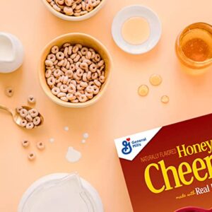 Honey Nut Cheerios Cereal, Limited Edition Happy Heart Shapes, Heart Healthy Cereal With Whole Grain Oats, Family Size, 18.8 oz