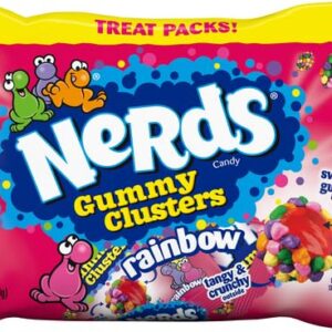 Nerds Gummy Clusters Candy, Halloween Trick or Treat Packs, 6oz Bag