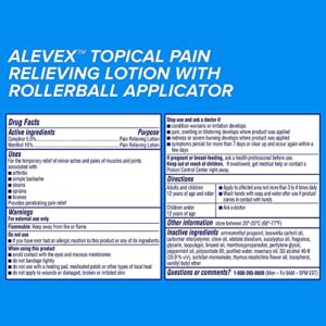 AleveX Topical Pain Relief Lotion with Rollerball Applicator - Long Lasting Arthritis and Muscle Pain Relief, 2.5 oz