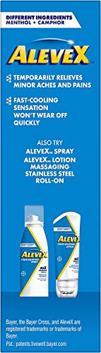 AleveX Topical Pain Relief Lotion with Rollerball Applicator - Long Lasting Arthritis and Muscle Pain Relief, 2.5 oz