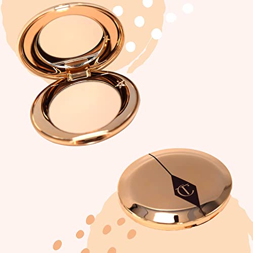 Charlotte Tilbury Mini Airbrush Flawless Finish Setting Pressed Compact Makeup Face Powder for Women - 1 Fair