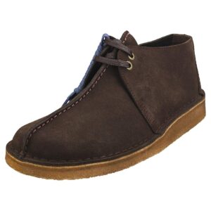 clarks originals mens desert trek suede dark brown shoes 10 us