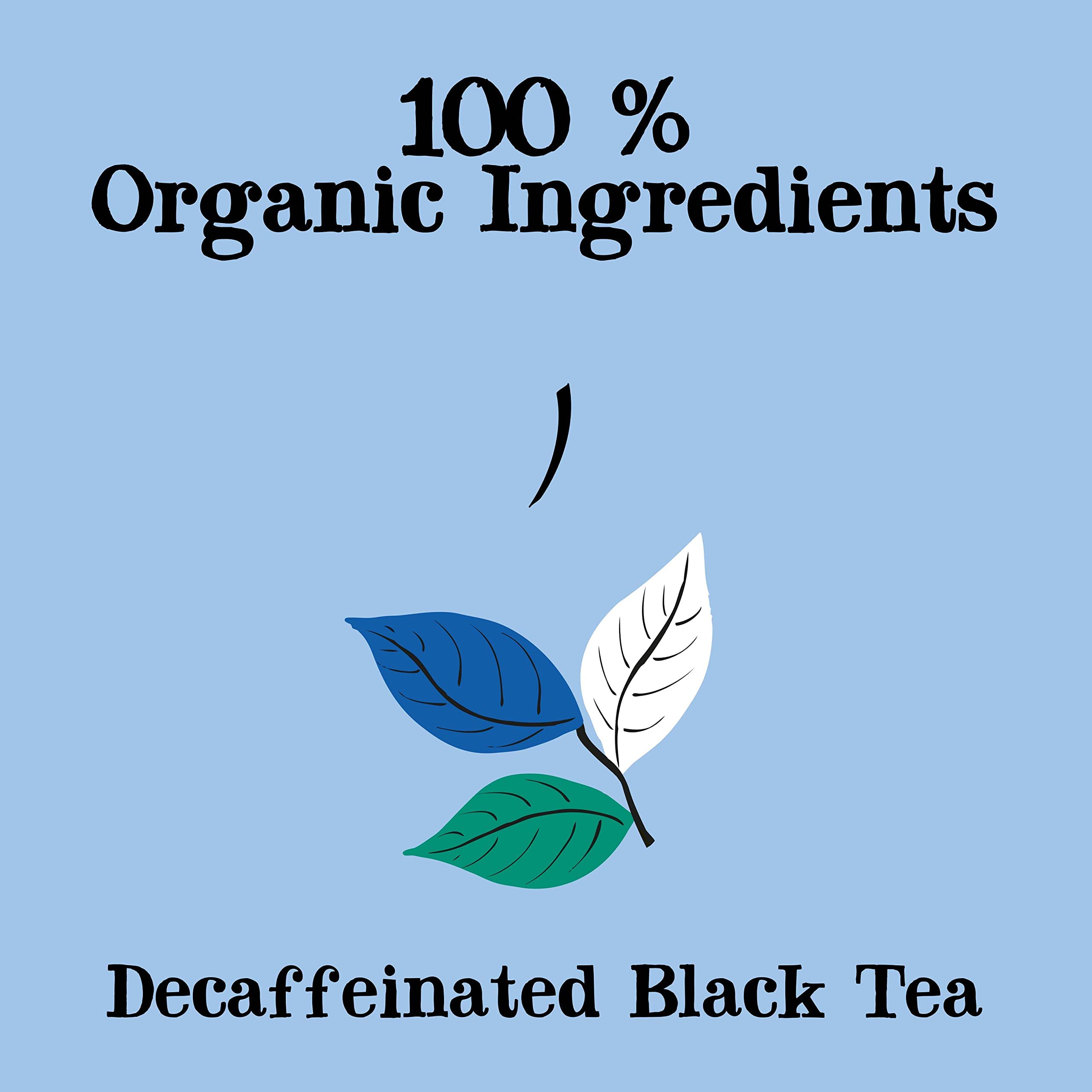 Clipper Tea Tea Fairtrade Organic Decaf 80 Unbleached, Plastic-Free Bags, 8.2 oz, 1 Pack, 80 Unbleached Tea Bags