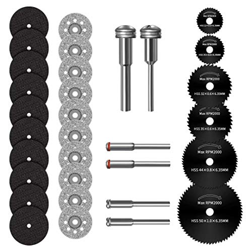 Cutting Discs for Dremel Rotary Tool, 3 Different Saw Blades to Meet Your Different Needs, Cutting Wheel Set Can Cutting Wood/Metal/Plastic/Glass/Stone and Make DIY Craft