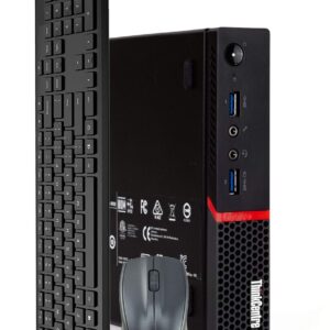 Lenovo ThinkCentre M700 Tiny Computer Desktop PC, Intel Quad Core i5 6400T Processor, 16GB Ram, 512GB M.2 SSD,Wireless Keyboard & Mouse, Wifi | Bluetooth, Windows 10 Professional (Renewed)